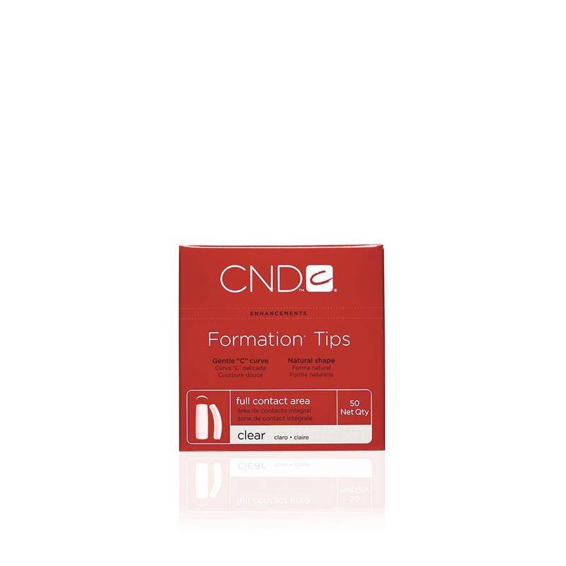 CND Tips Full Contact Formation Tips Natural Size 1 50 pk